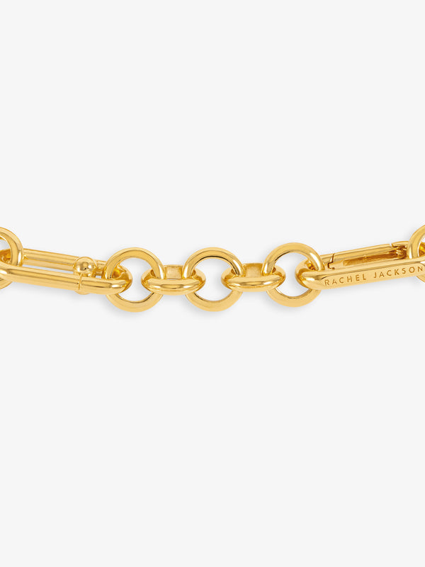 Statement Hardware Chain Bracelet - Rachel Jackson